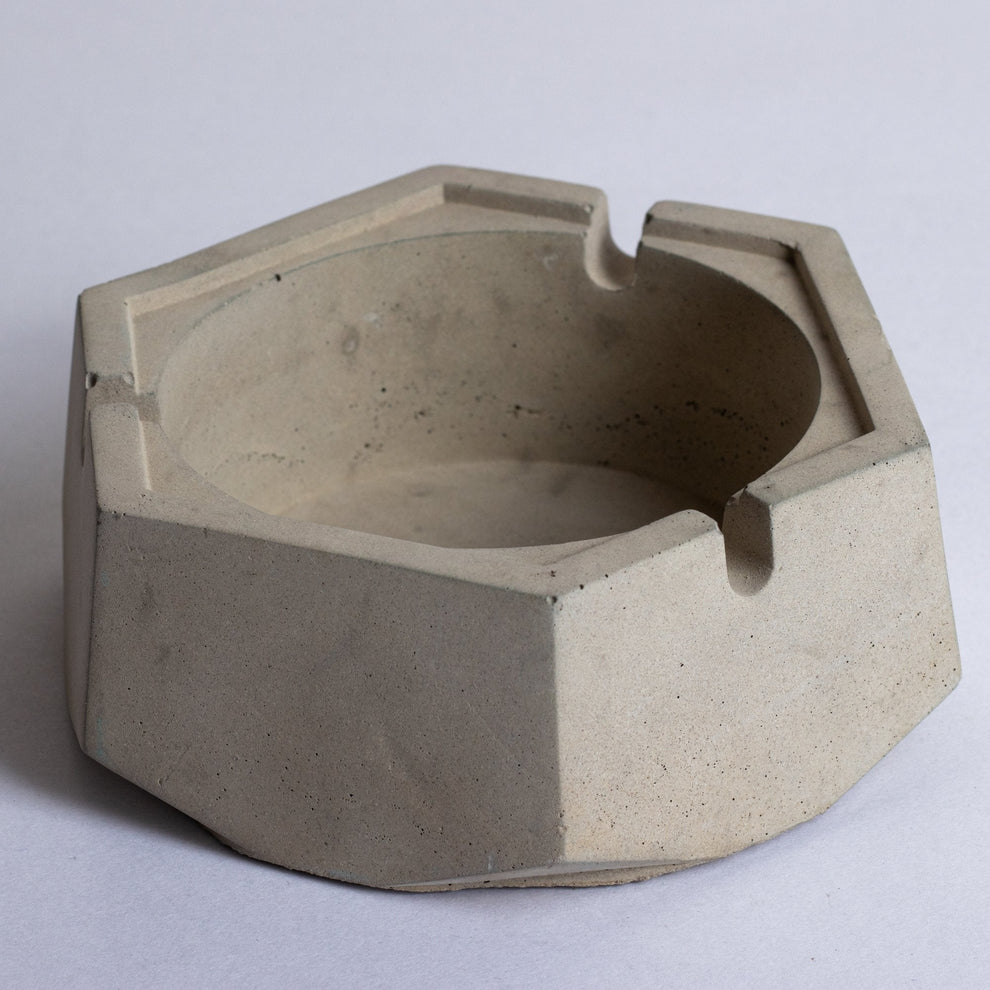 New Hextray Cement Finish - Hexagonal Geometric Ashtray for Indoor, Ou ...